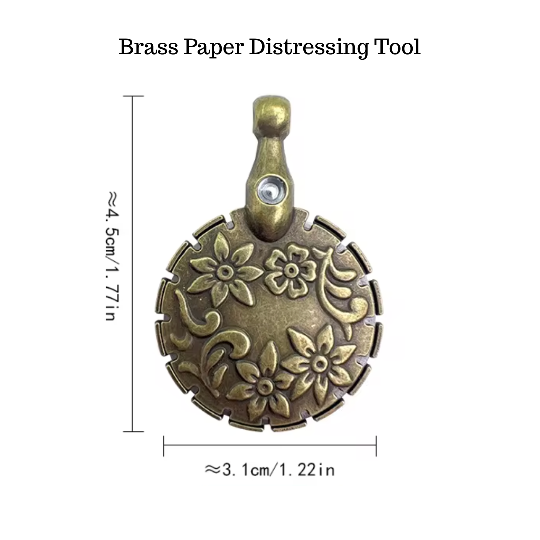 Brass Paper Distressing Tool – Scrapbook & Journal
