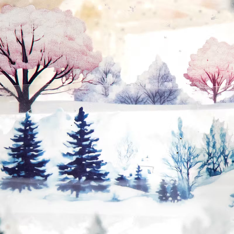 2m Snowy Scenes PET Tape – Scrapbook & Journal